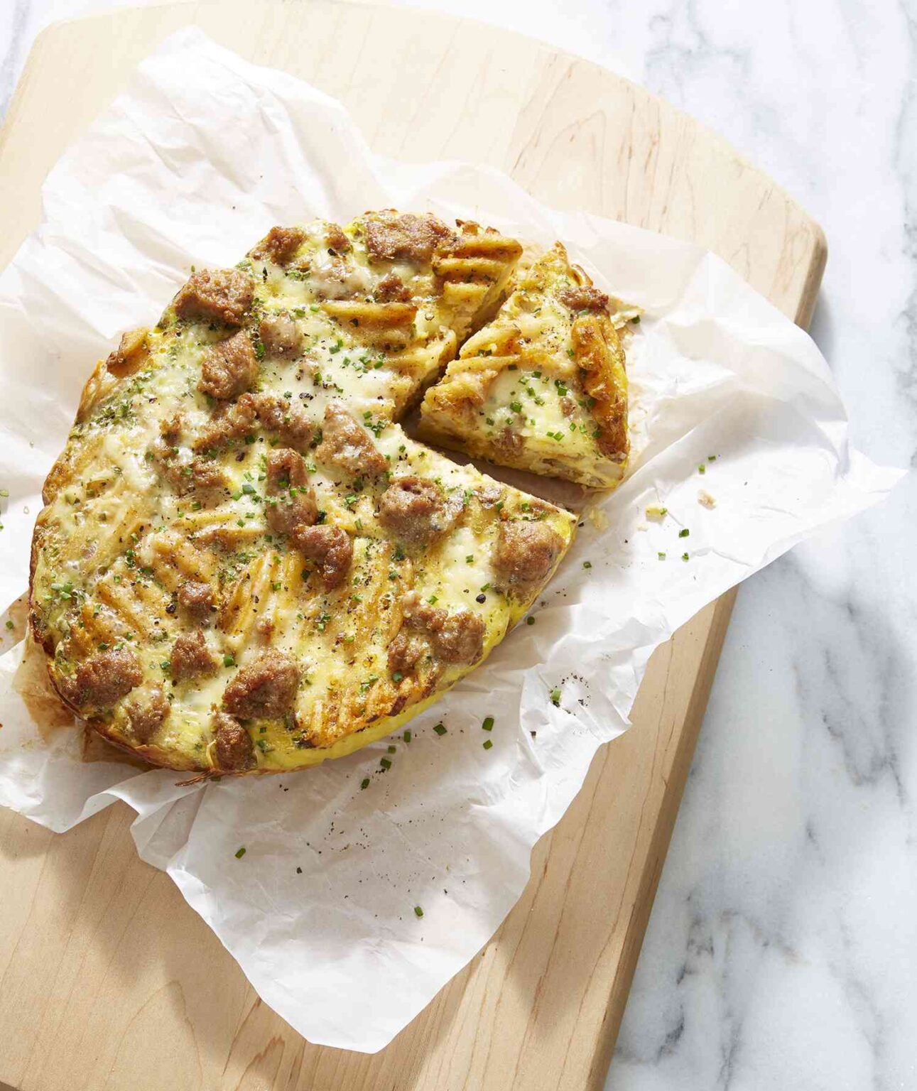 Liz' Chick-Fil-A Waffle Fry Frittata - Second Helpings Atlanta